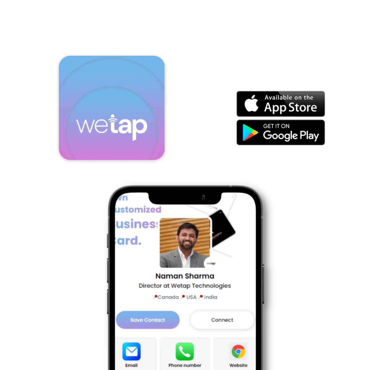 Shop - All Digital Business Cards | Custom Business Cards - Wetap